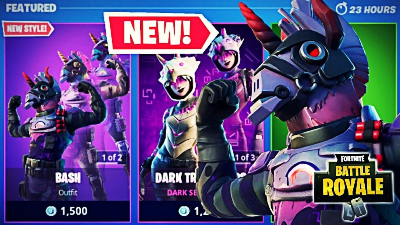 NEW BASH SKIN & RAZOR SMASH PICKAXE STYLE NEW FORTNITE ITEM SHOP - YouTube