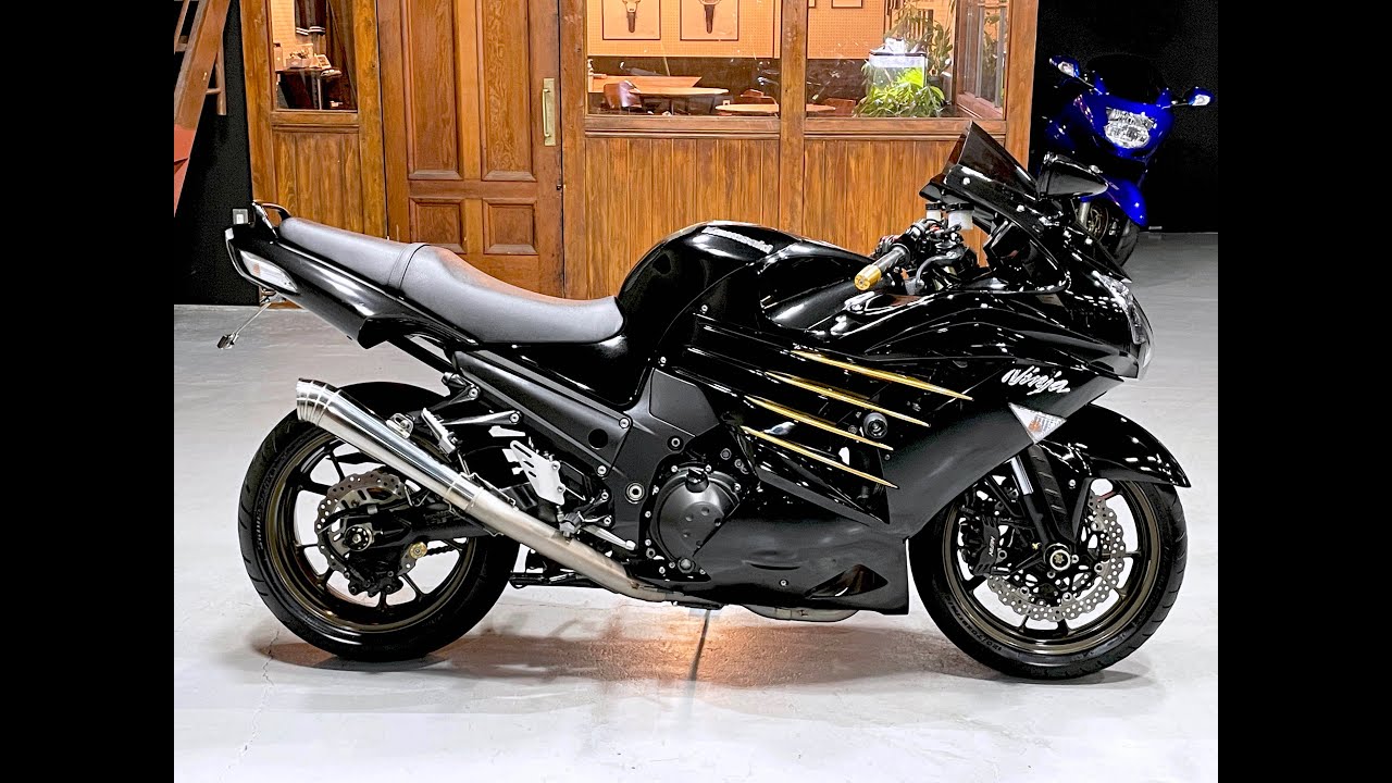 KAWASAKI ZZR1400 ZXT40C - カワサキ ZZR1400 - 社外サイレンサー、クレバーウルフ製タンクパッド、ミツバ製 ...