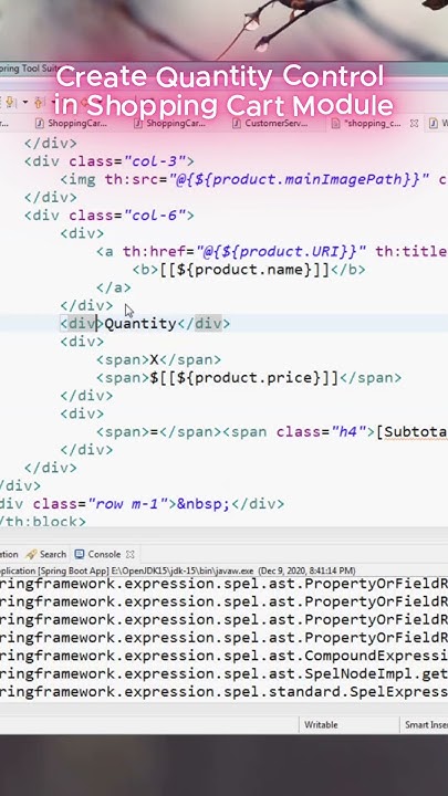 Code Quantity Control for Shopping Cart Module #javaprogramming #shoppingcart - YouTube