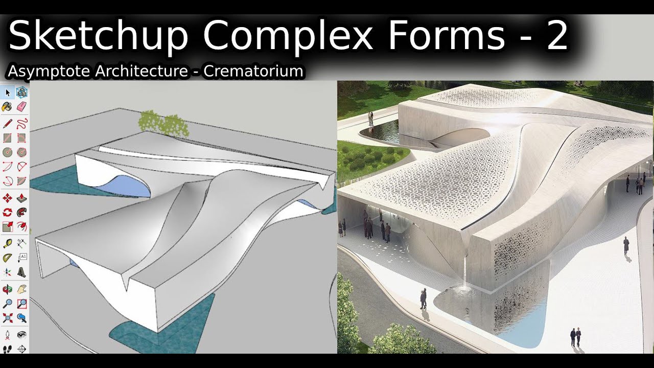 Sketchup Complex forms - 2 - design by Asymptote architecture - YouTube