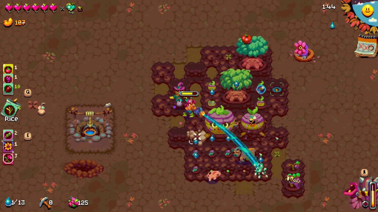 Atomicrops 30 mins of gameplay and final boss - YouTube