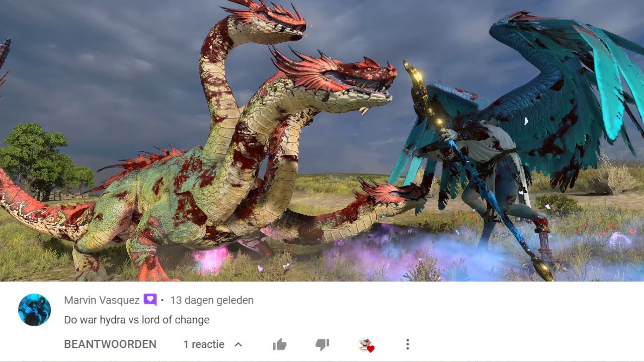 War Hydra VS Lord of Change | Total War: Warhammer 3 - YouTube