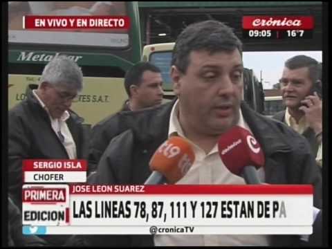 Jose León Suarez: Paro de colectiveros tras nuevo asalto a bordo de un ...