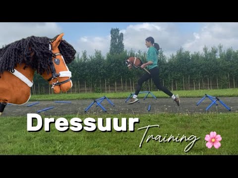 dressuur training met mijn hobby horse🐴🌸 - YouTube
