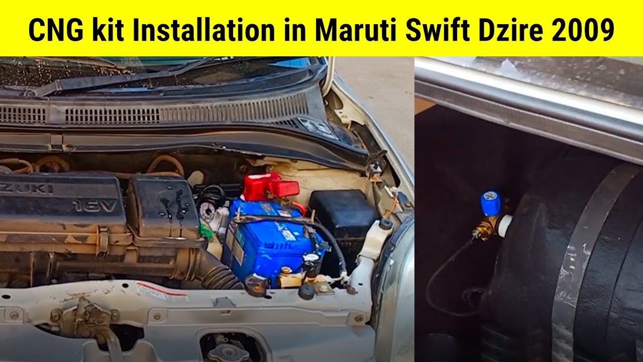 Maruti Swift Dzire 2009 CNG kit Installation | Chandigarh CNG Center ...