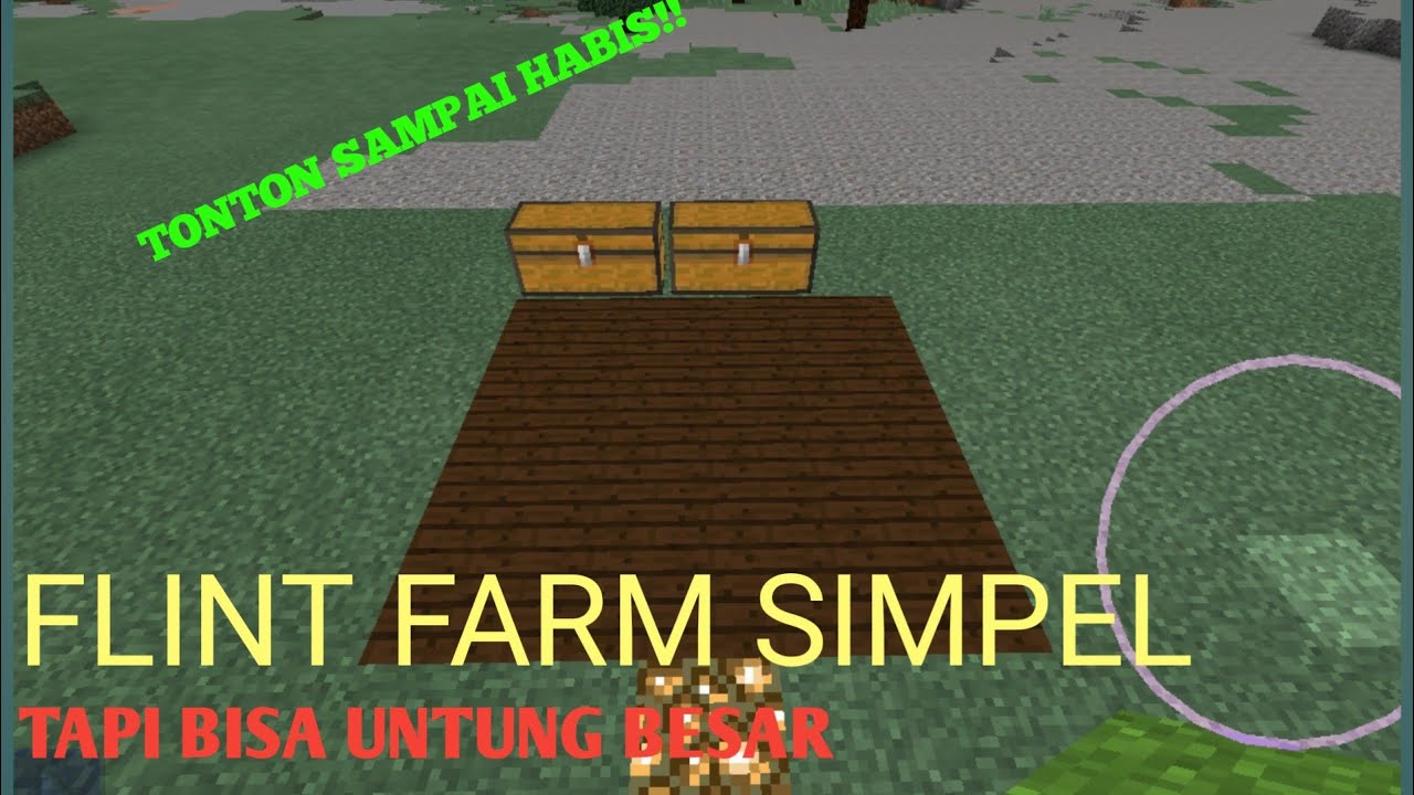 Cara membuat FLINT FARM SIMPEL untuk PEMULA.|Minecraft indonesia - YouTube
