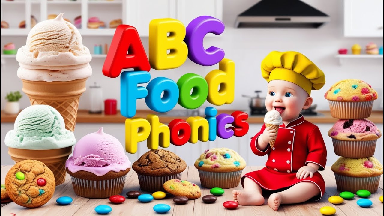 ABC Food Phonics for Kids!Toddler Food Alphabet Song from A to Z!Apple ...