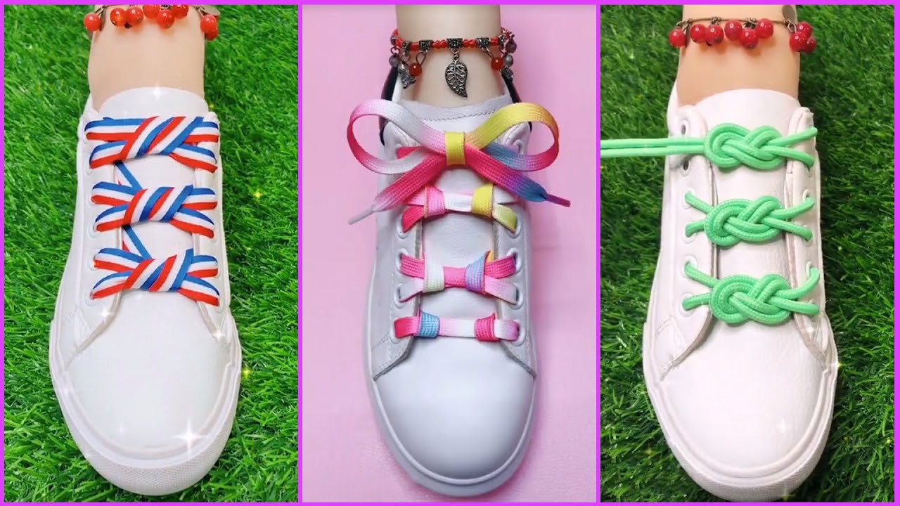 34 Cool Ideas how to tie shoe laces style | Shoe lacing tutorials - YouTube