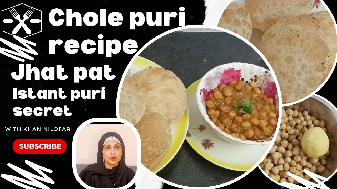 chole puri recipe/naye tarike se banao jhat pat chole masala aur ...