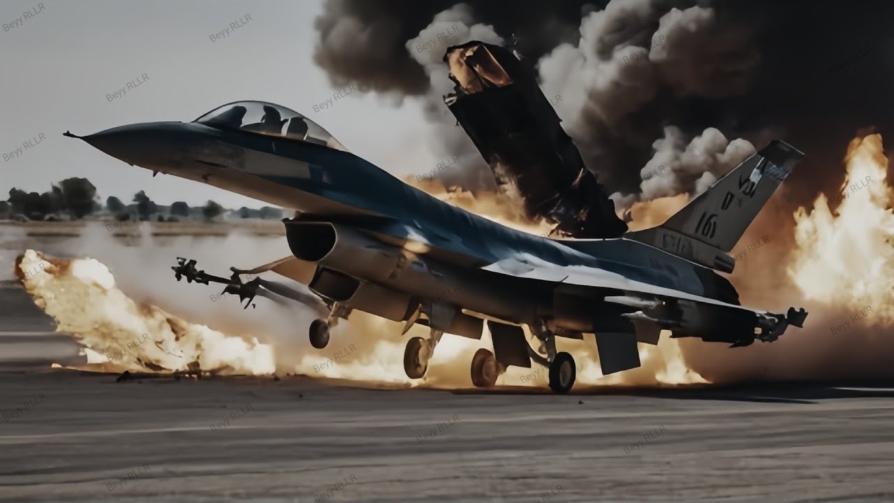 See what happens! NATO F-16 fighter plane in Kiev destroyed by Russian ...