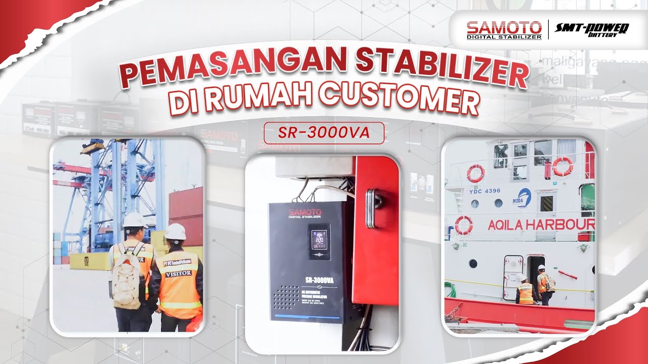 Pemasangan Digital Stabilizer Samoto di Kapal Pandu | SR-3000VA - YouTube