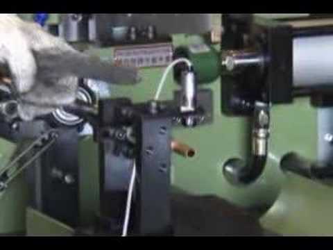 Special YC-30A Thread Rolling Machine to roll copper fin tube - YouTube