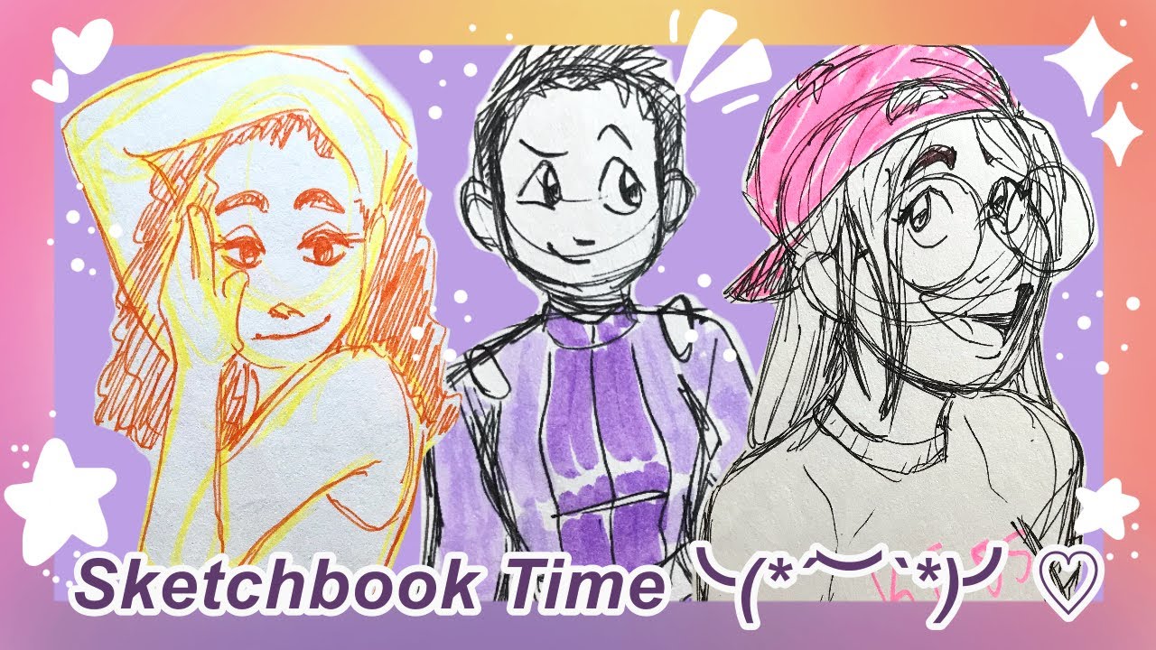 Messy Sketchbook Tour (April-July 2020) - YouTube