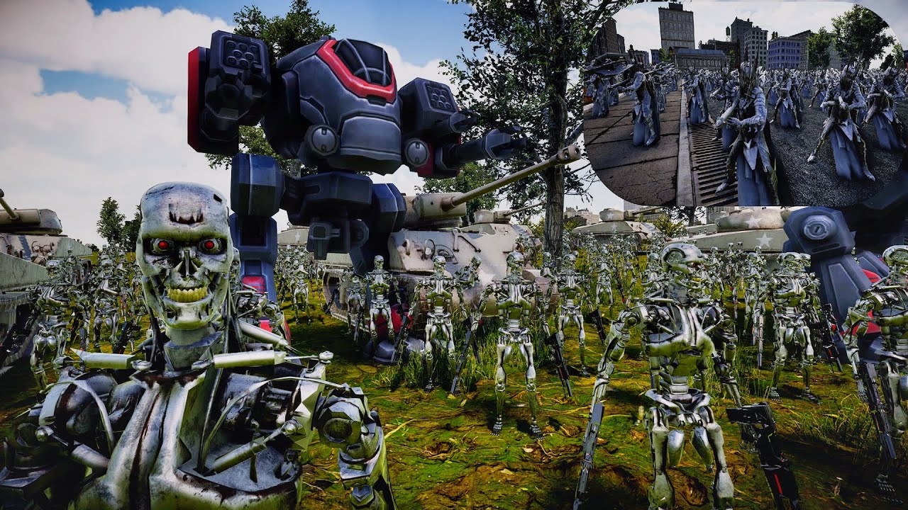 40K T800 SC Goliath Sherman Tanks vs 1 Million LOTR Sauron UEBS 2 - YouTube