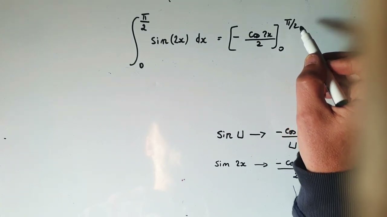 Calcul de l'intégrale d'une fonction sinus composée. - YouTube