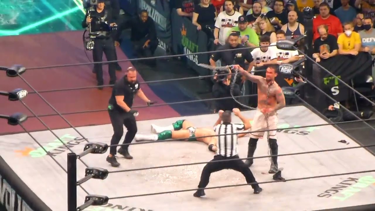 CM Punk vs MJF (Part 2) at AEW Revolution 2022 - YouTube
