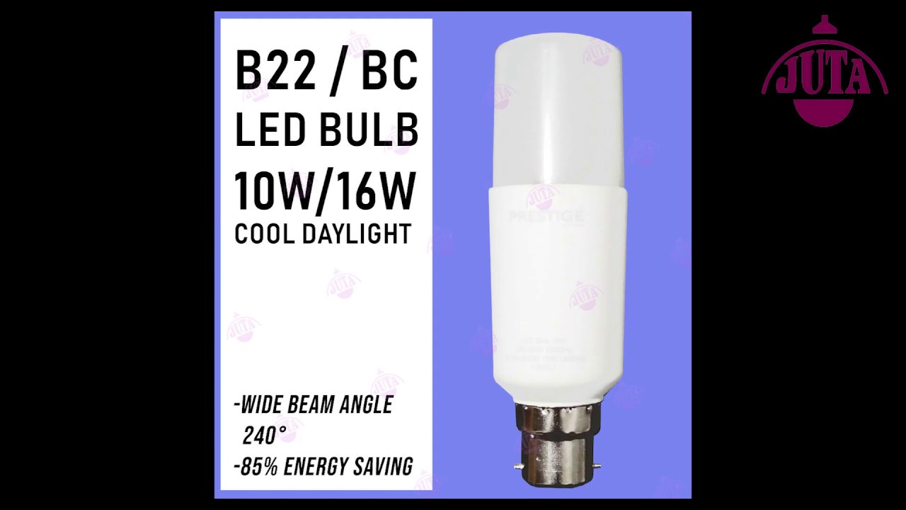 B22 / BC 10w / 16w Led Stick Bulb Kaki Pin Lampu Pasar Malam - YouTube