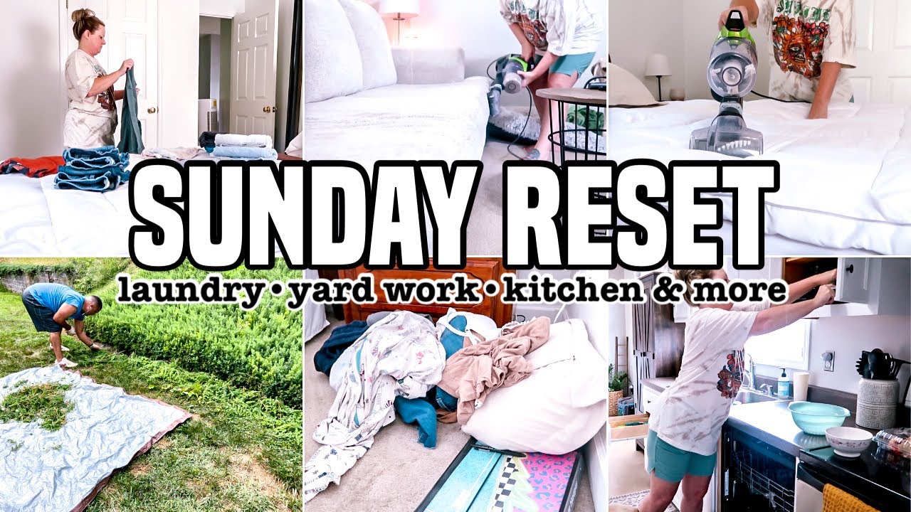 SUNDAY HOME RESET | CLEAN WITH ME | SUNDAY CLEANING MOTIVATION - YouTube
