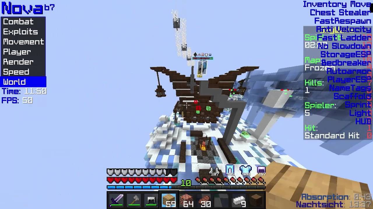 Let´s Hack | Minecraft Bedwars + Skywars | Nova | twerion.net - YouTube