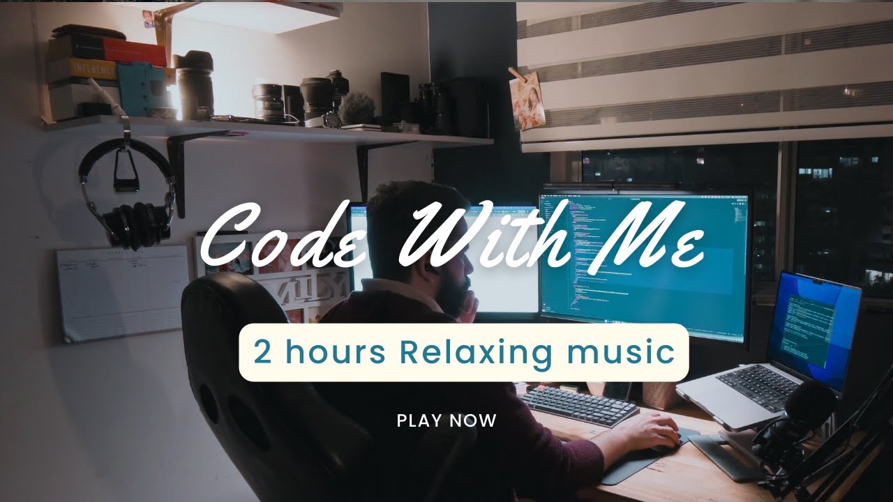 Code / Study With Me - 2 HOURS - [Relaxing music] - 4 (30/5) Pomodoro 🍅- 4K - YouTube