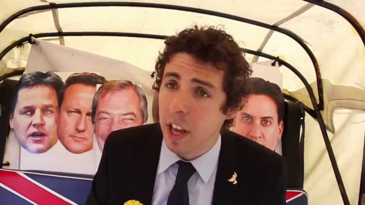 Tom Holder, Lib Dems candidate for Greenwich & Woolwich, chats in the ...