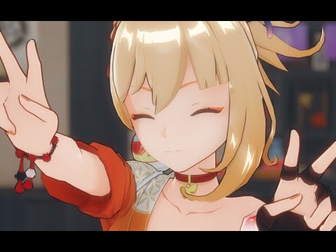 【Genshin Impact MMD／4K／60FPS】Yoimiya 「Vertical ver」【JUMP UP】 - YouTube