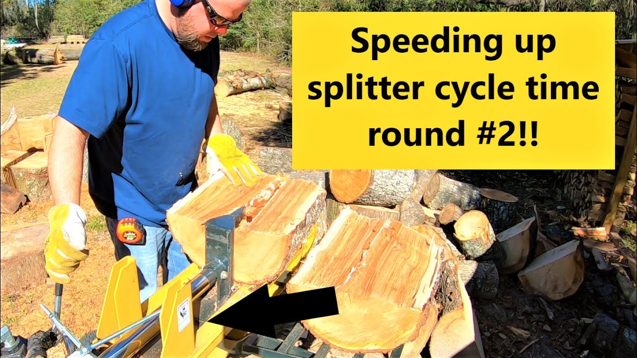 #236 Speeding up log splitter cycle time round #2! Tractor supply log ...