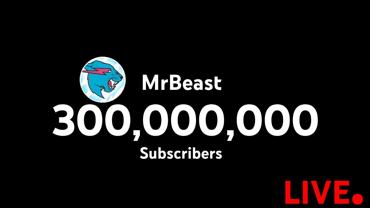 MrBeast 300M Subscribers : LIVE - YouTube