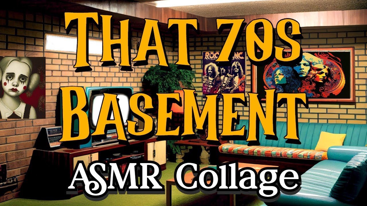 That 70s Basement | Retro ASMR Ambient Collage | buzzing, electric hum ...
