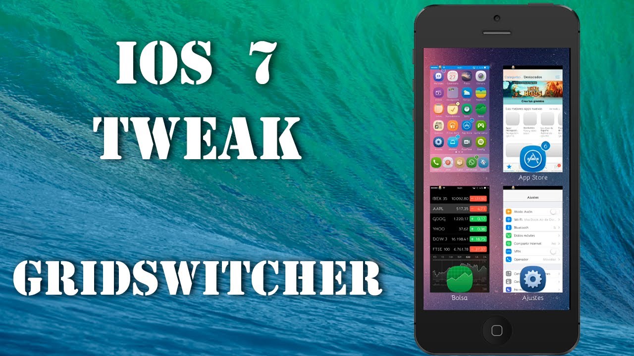 GridSwitcher | Multitarea mejorada | iOS 7 Jailbreak tweak - YouTube