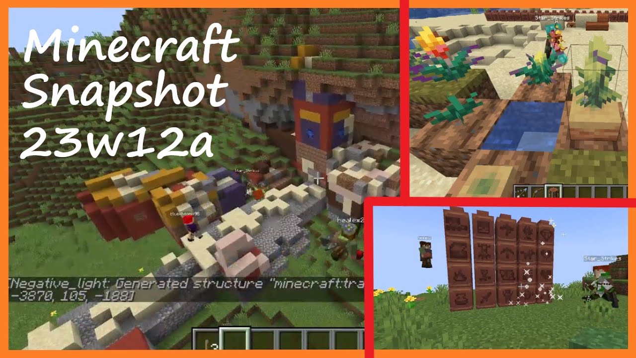 Minecraft Snapshot 23w12a - YouTube