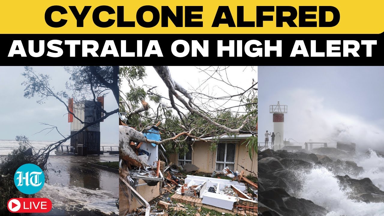 Cyclone Alfred LIVE | Cyclone Alfred Landfall | Cyclone Alfred Wreaks ...