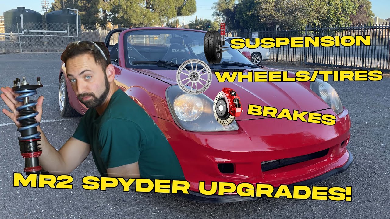 MAJOR MR2 Spyder Upgrades! (Brakes, Shocks, Wheels, Bushings!) - YouTube