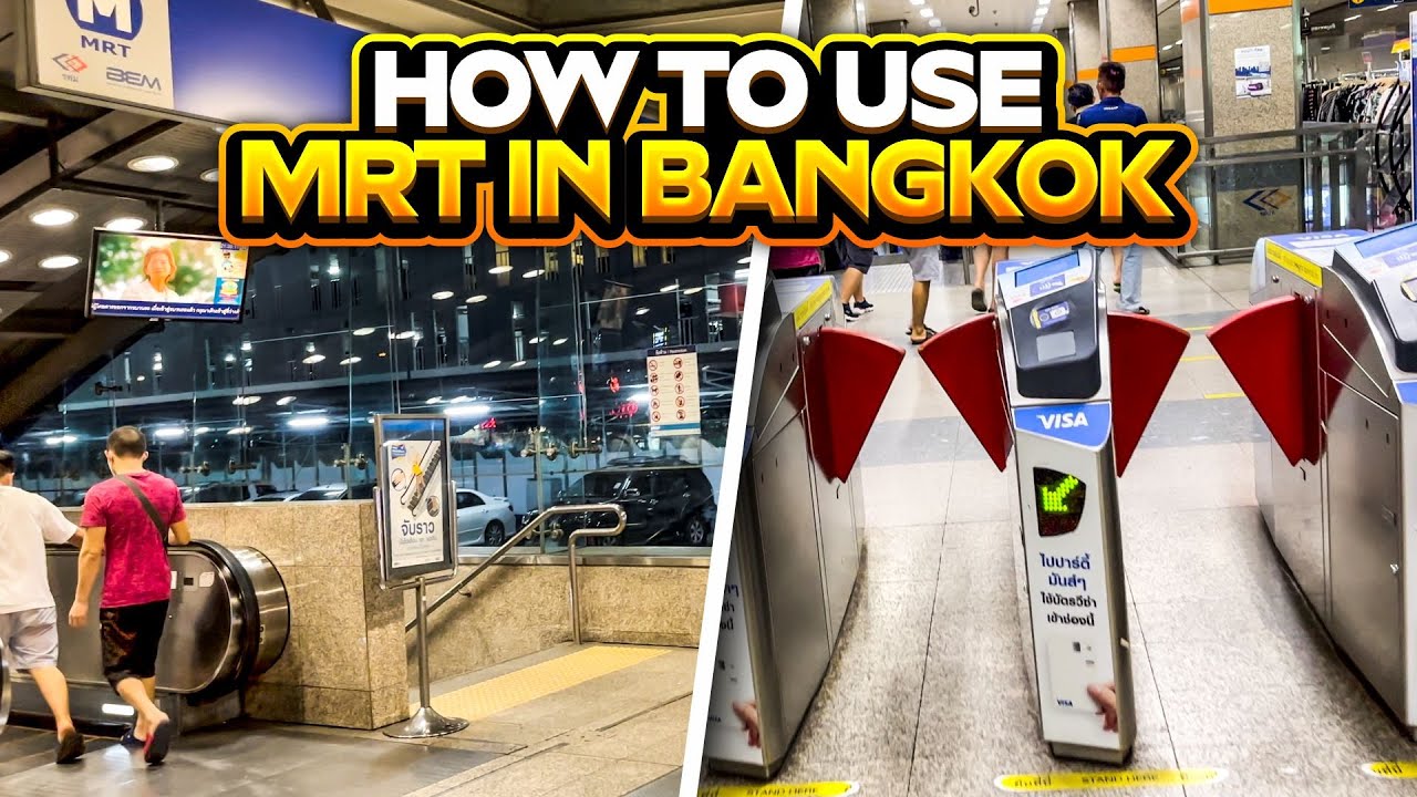 How to use the MRT Public Transport System in Bangkok - YouTube