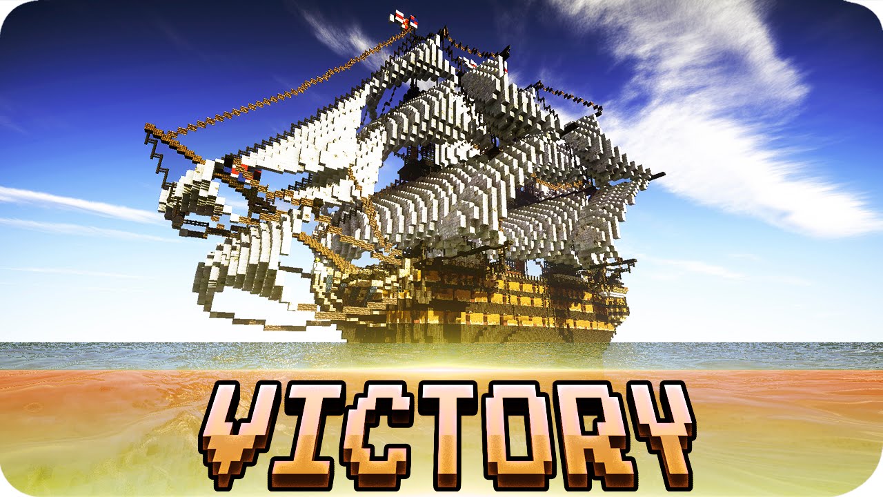 Minecraft - HMS Victory - 1805 Ship Replica with Interior - YouTube