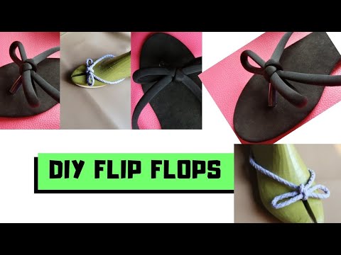How to make shoes: DIY FLIP FLOPS with paracord - YouTube
