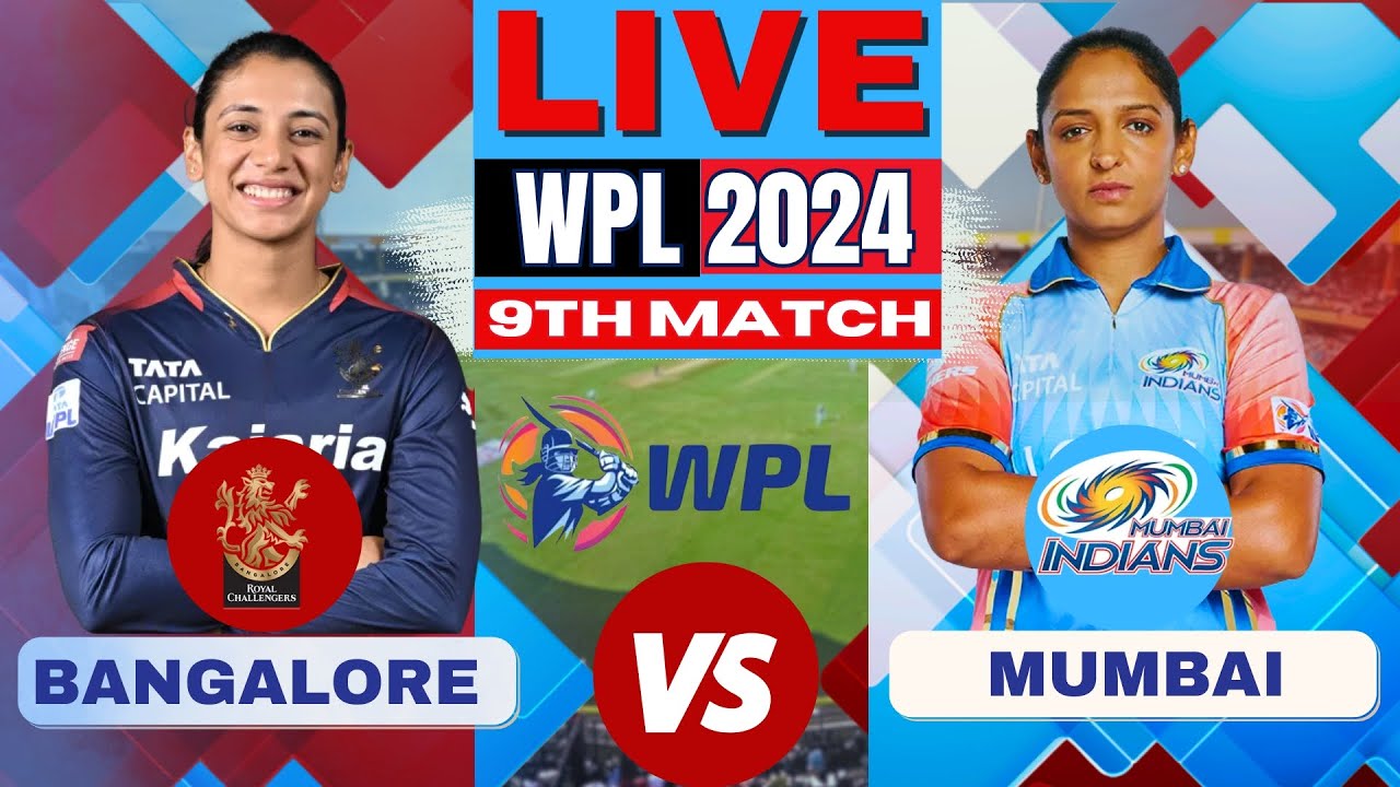 🔴LIVE: WPL MI vs RCB | WPL 2024 Live match score & Commentary | WPL MIW ...