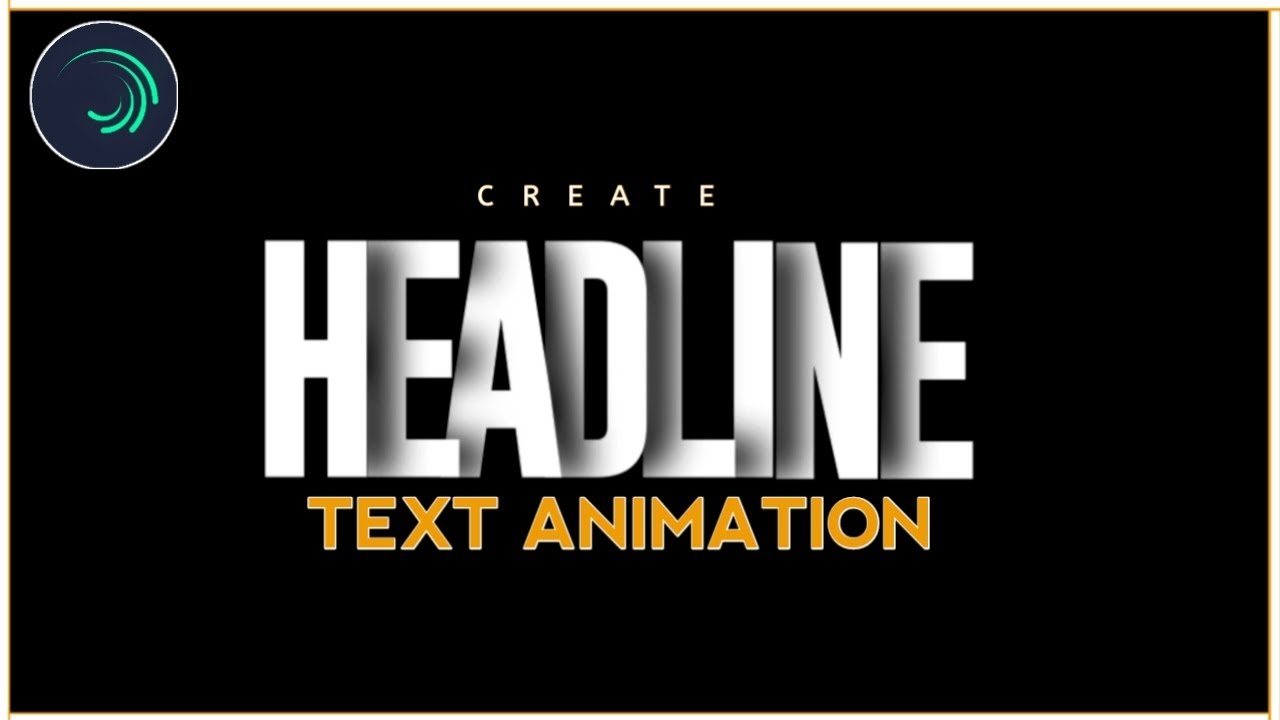 Paper Folding Text Animation in Alight Motion | Smooth Text Animation ...