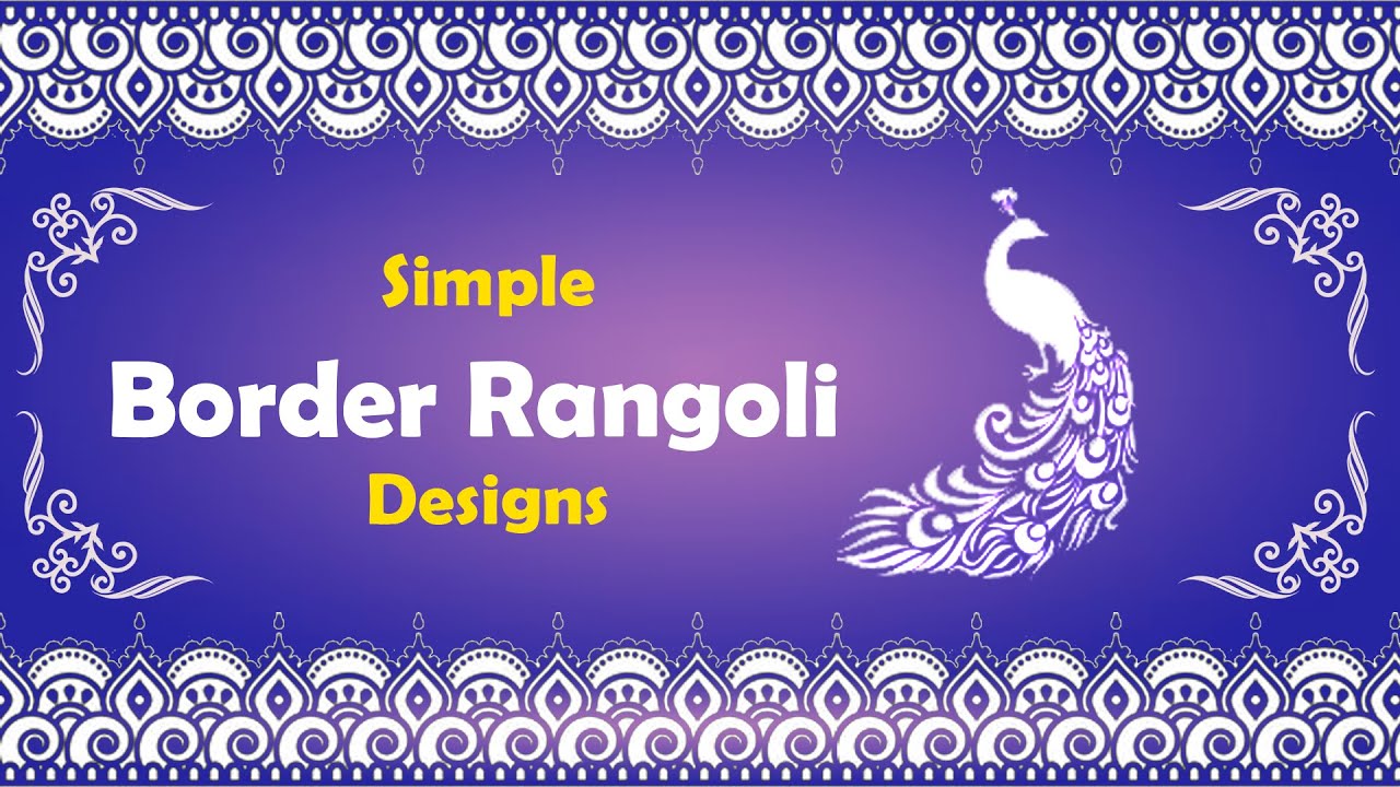 4 easy side border designs for beginners| Daily border designs # ...