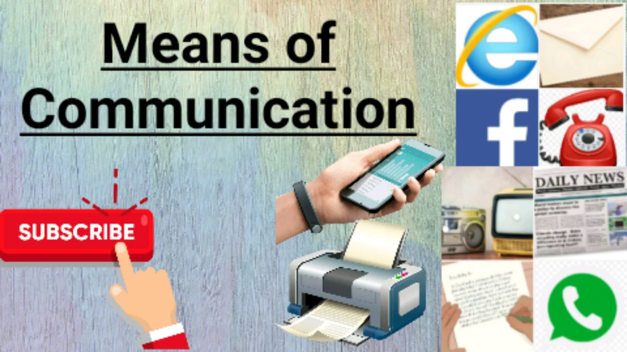 Means of communication | communication modes | types of means of ...