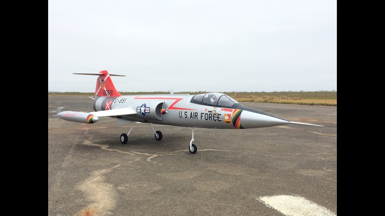 Freewing RC F-104 Starfighter Maiden Flight GoPro - YouTube
