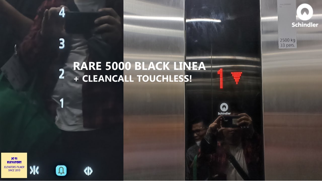RARE! New Schindler 5000 Black Linea with CleanCall Touchless at Kena ...
