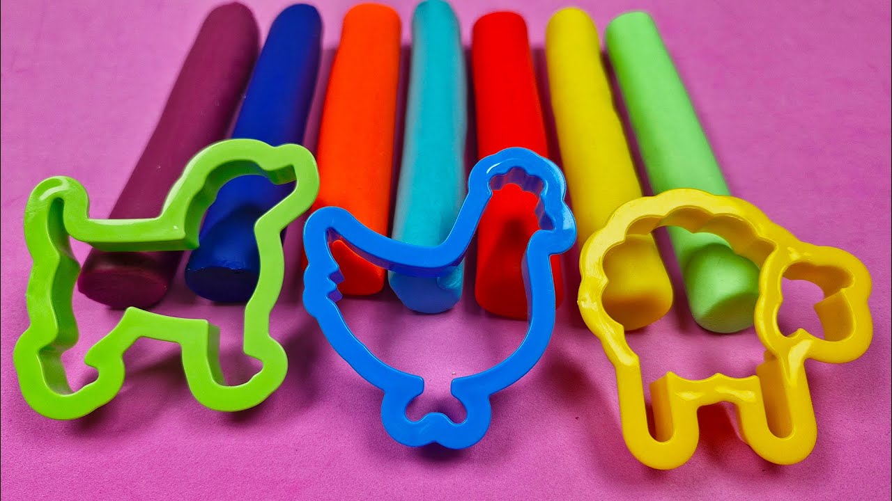 Create and Learn Farm Animals with Play Doh | Preschool Toddlers ...