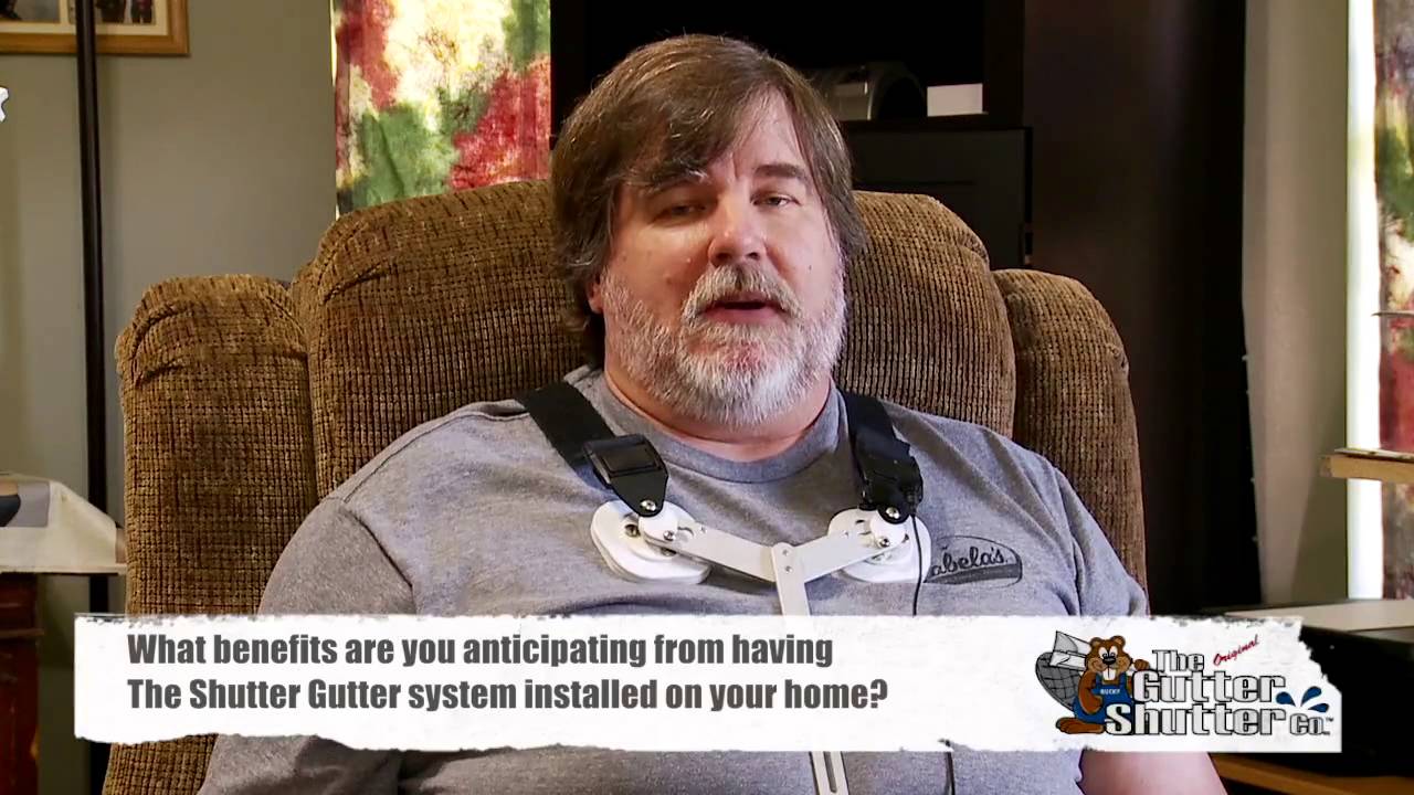 Mike Fell Off A Ladder - Now He Loves GutterShutter! - YouTube