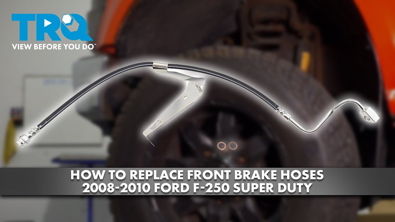 How to Replace Front Brake Hoses 2008-2010 Ford F-250 Super Duty - YouTube