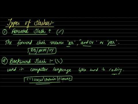 Punctuation Marks Slash & Types of Slashes|English Conversation|Skill ...