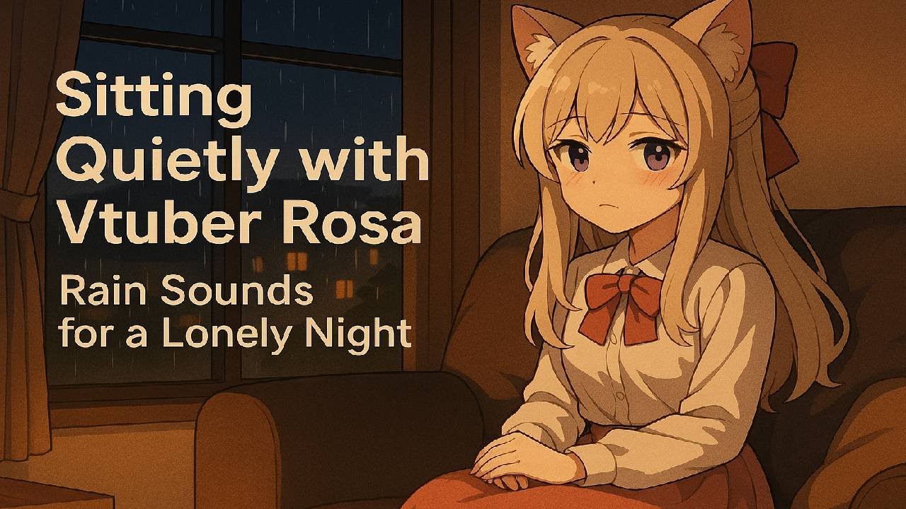 “Sitting Quietly with Vtuber Rosa | Rain Sounds for a Lonely Night ...