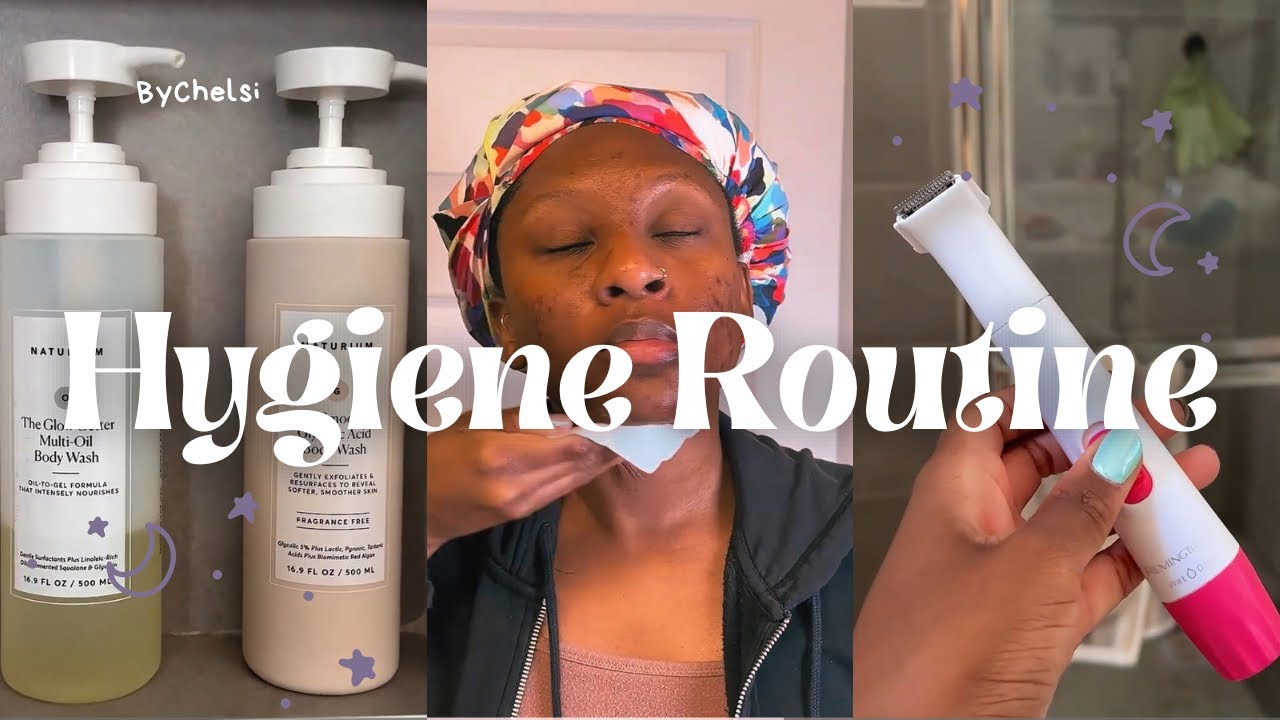 Complete HYGIENE ROUTINE for Sensitive Skin: shower, skincare, hair ...