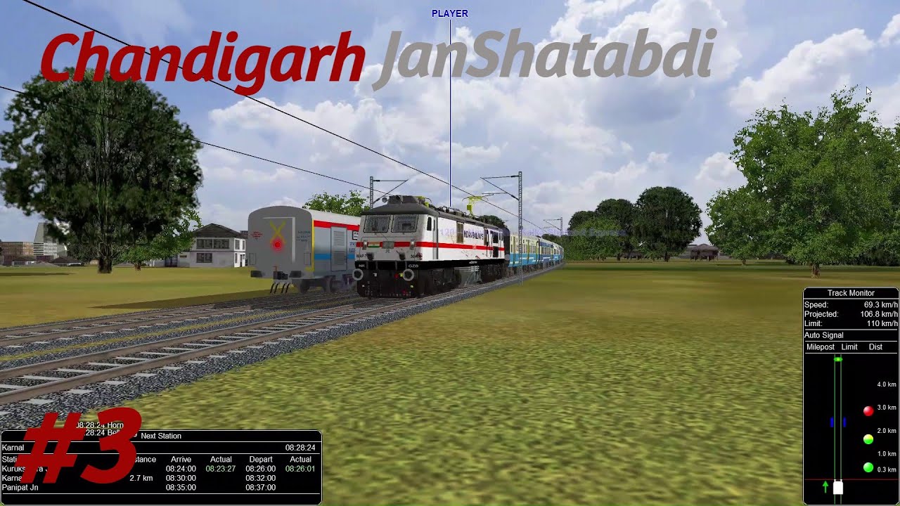 Chandigarh JanShatabdi | Kurukshetra to Panipat | MSTS |Indian Train ...