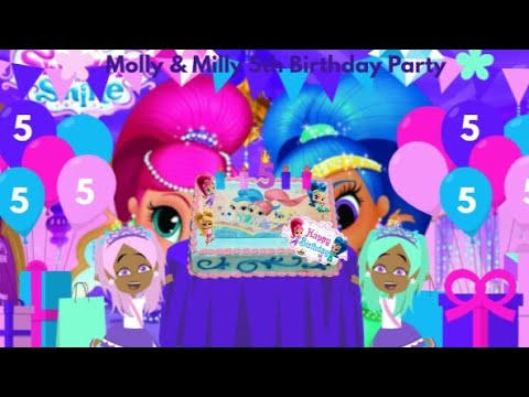 Molly & Milly's 5th Birthday Party - YouTube